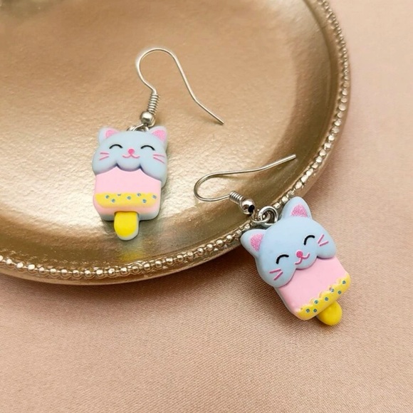 Kathrono | Jewelry | Super Adorable Pastel Kitty Cat Popsicle Drop ...